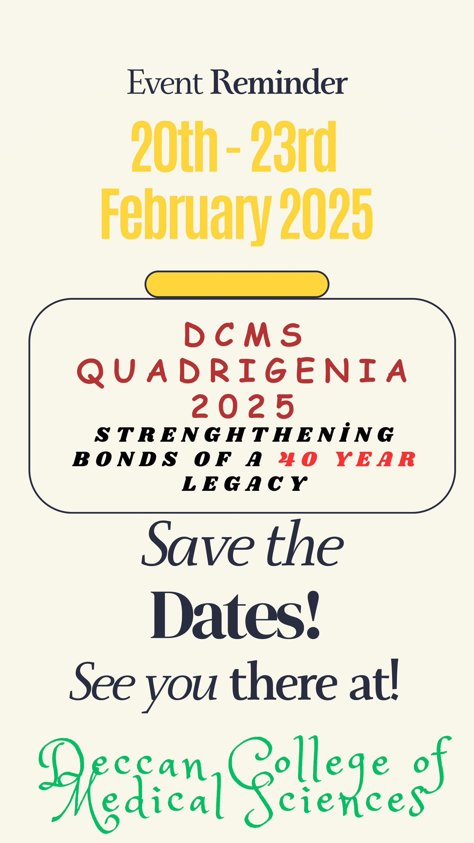 DCMS Quadrigenia 2025 – Strengthening bonds of a 40 year legacy ...